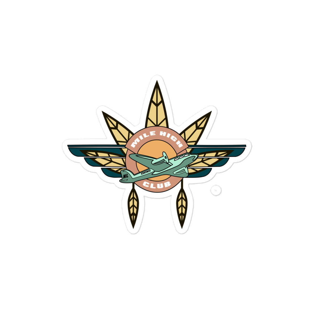 Mile High Club stickers – Native Leaves