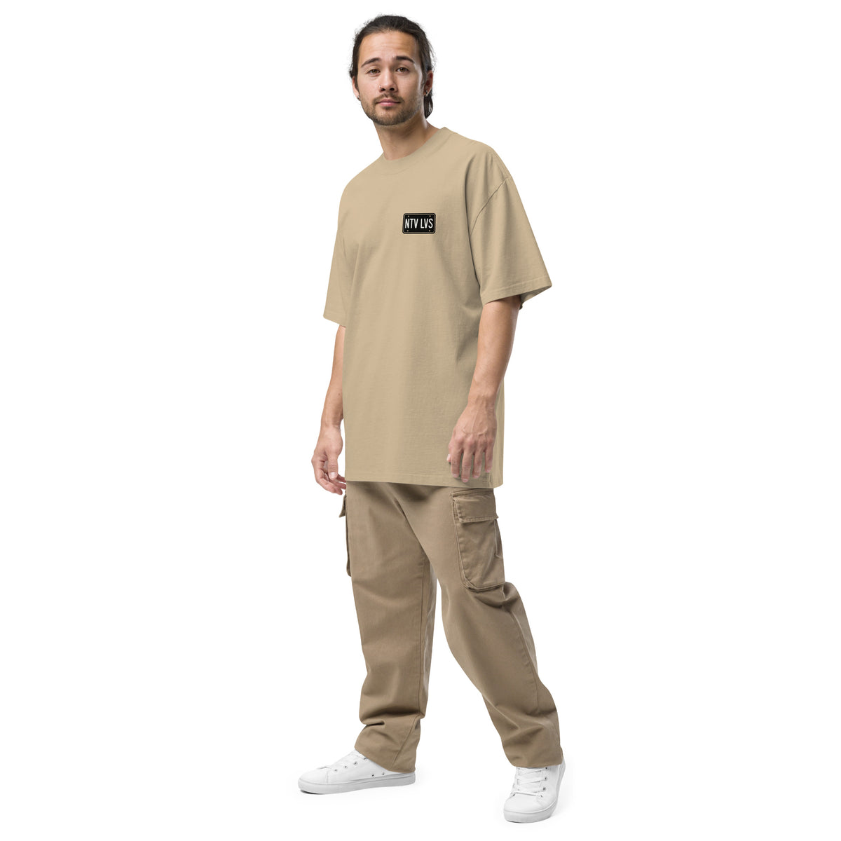 Stop Sign Oversized faded Tee – Native Leaves